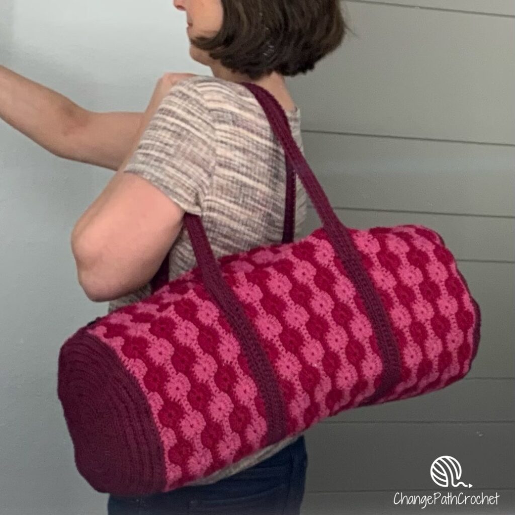 Bubble Duffel Bag Crochet Pattern - Change Path Crochet