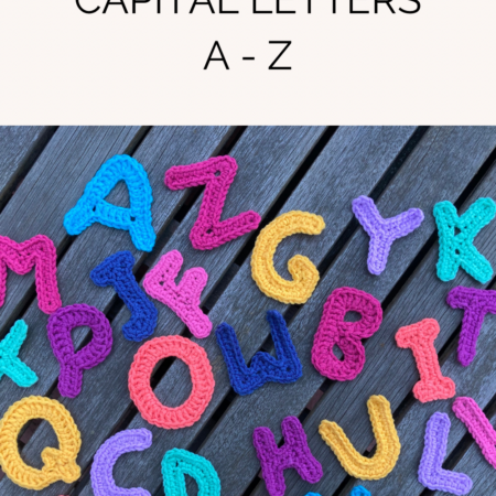 Capital Letters A-Z Alphabet Appliqué Crochet Pattern – Change Path Crochet