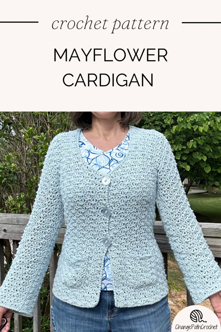 Mayflower Cardigan Crochet Pattern – Change Path Crochet