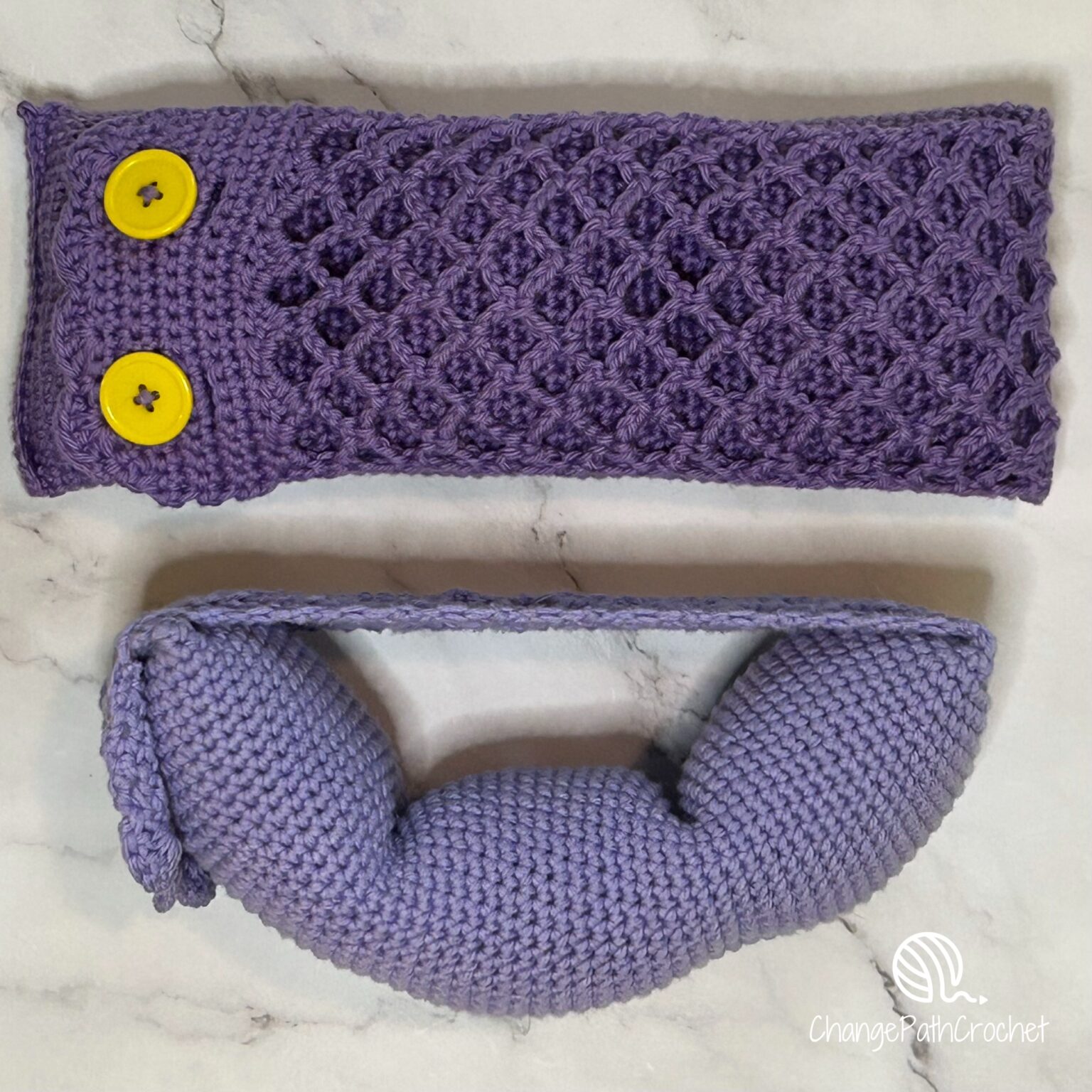 SlumberWrap Travel Pillow Crochet Pattern – Change Path Crochet