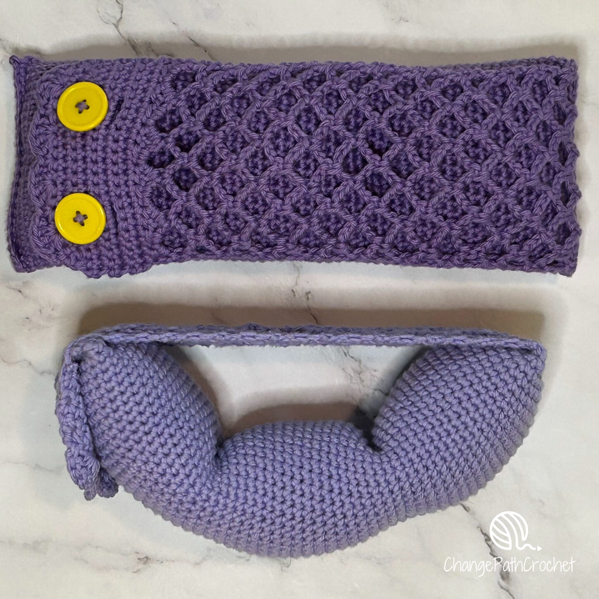 SlumberWrap Travel Pillow Crochet Pattern – Change Path Crochet