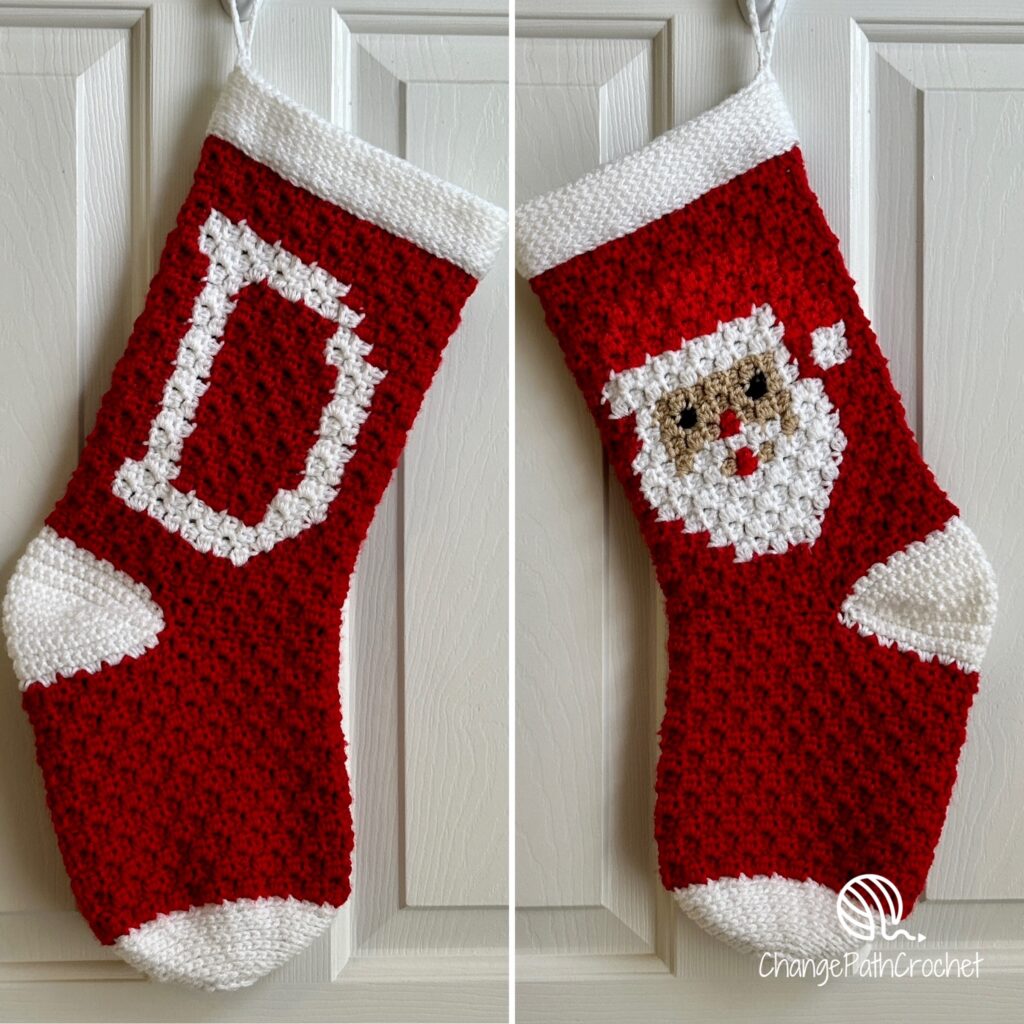 Tis the Season Christmas Stocking Crochet Pattern - Change Path Crochet