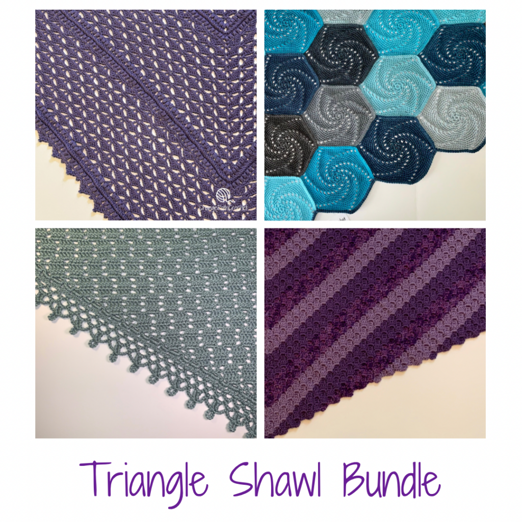 Window Block Shawl Crochet Pattern - Change Path Crochet