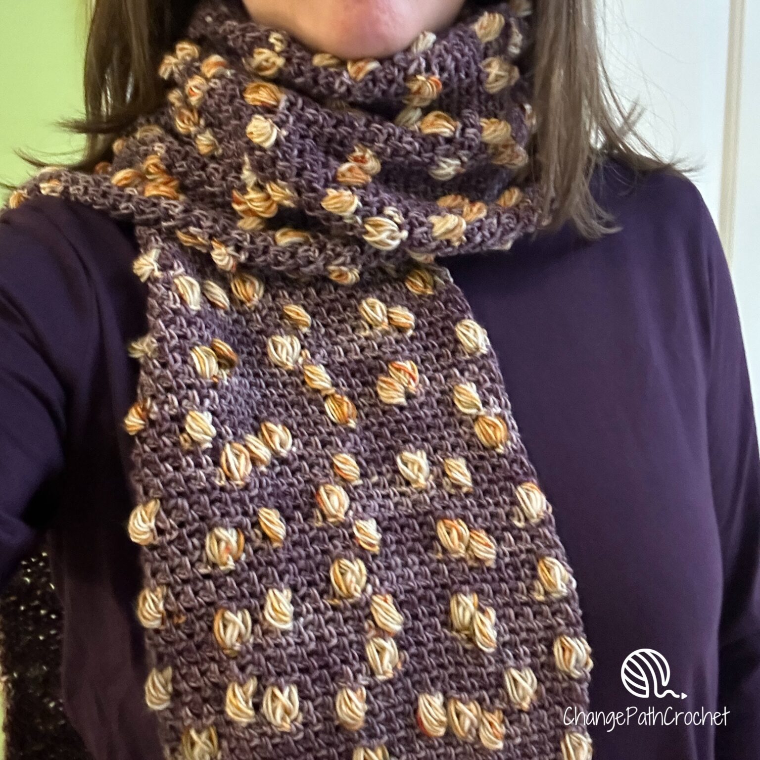 Stonefield Scarf Crochet Pattern – Change Path Crochet