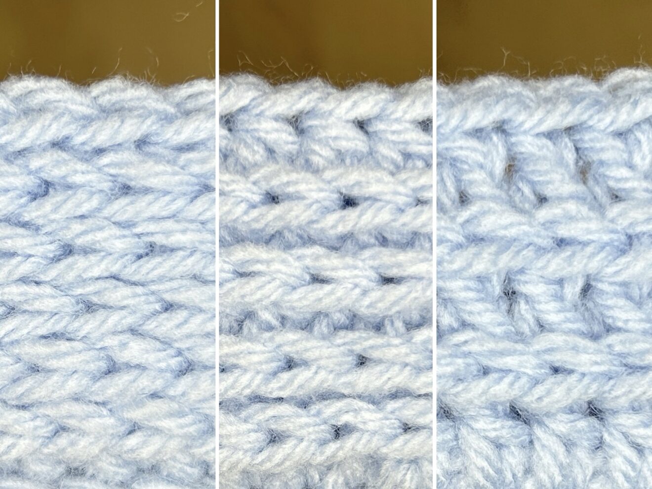 How to Crochet in the 3rd Loop of Three Basic Stitches - Change Path ...
