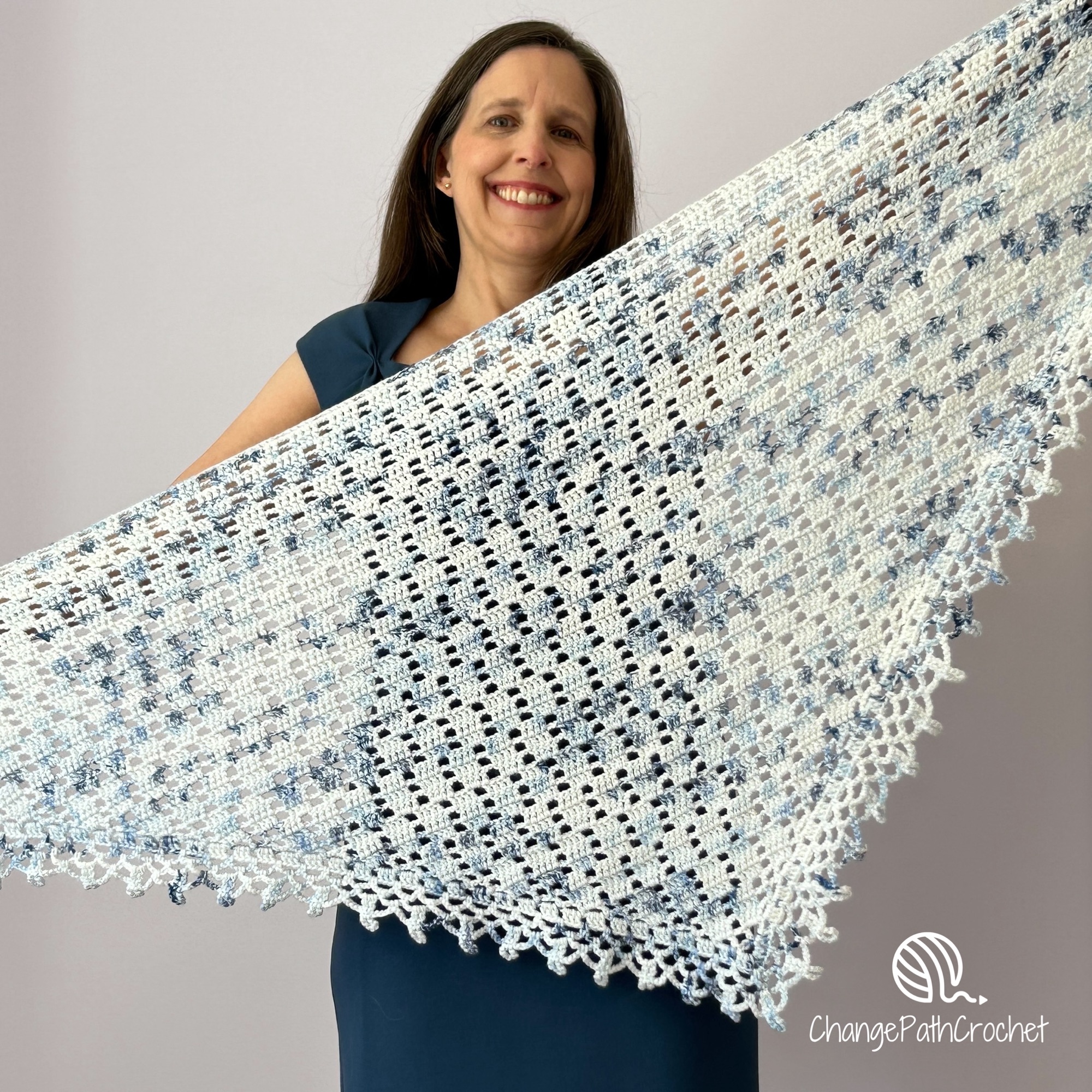 Diamond Vines Beanie Crochet Pattern – Change Path Crochet