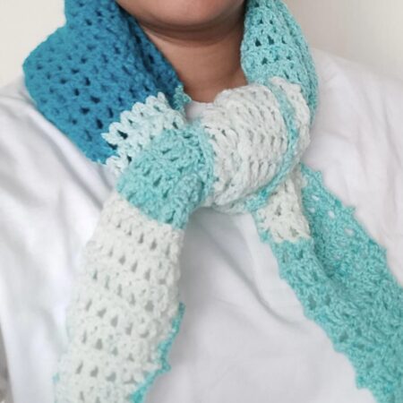 Diamond Mini-Scarf Crochet Pattern – Change Path Crochet