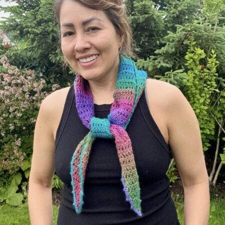 Diamond Mini-Scarf Crochet Pattern – Change Path Crochet