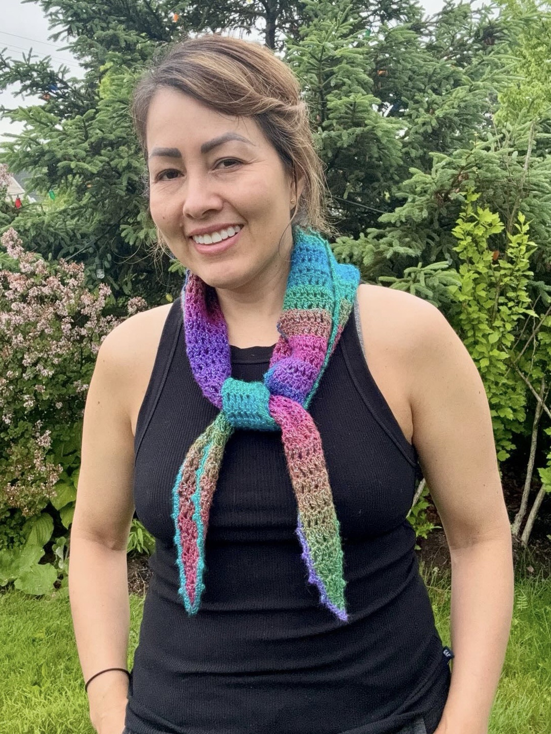 Diamond Mini-Scarf Crochet Pattern – Change Path Crochet