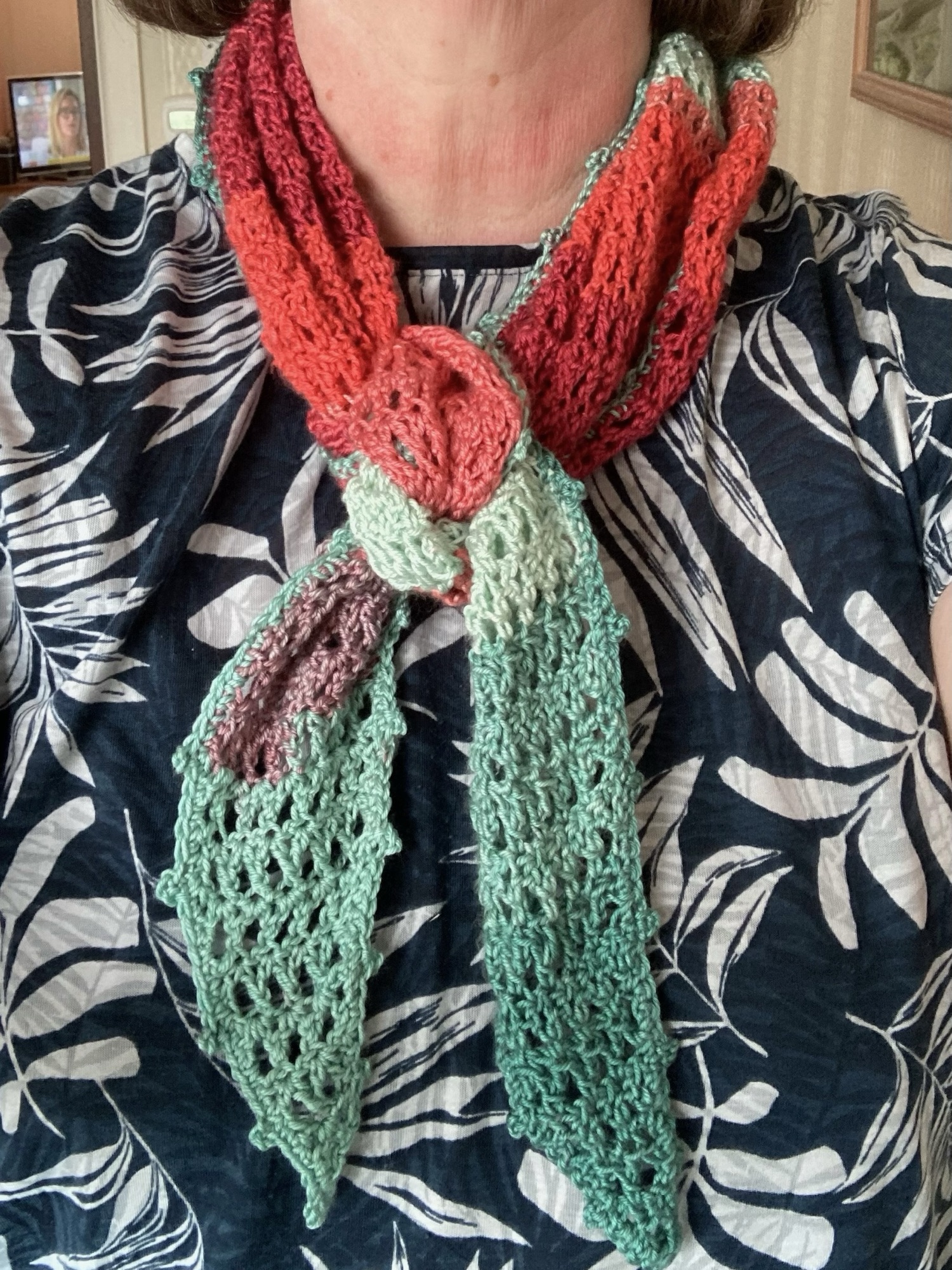 Diamond Mini-Scarf Crochet Pattern – Change Path Crochet