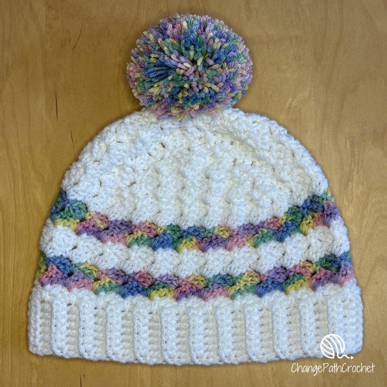 Cross Hatch Hat Crochet Pattern - Change Path Crochet